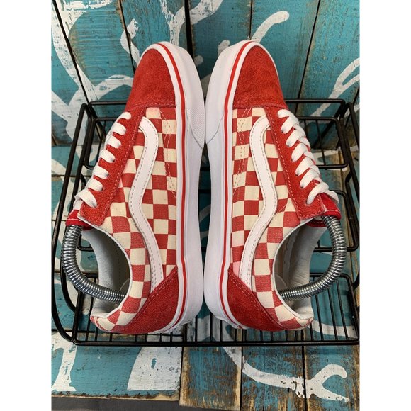 Vans | Shoes | Vans Off The Wall Red And White Checkered Sneakers Men ...